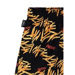 Pockies Boxershorts 'Fries' Herren Gr&ouml;&szlig;e S goldgelb / schwarz