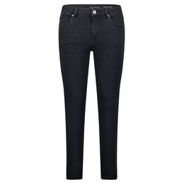 Relaxhose Betty Barclay "Basic-Jeans mit Waschung", Damen, Gr. 36, EURO, schwarz (schwarz denim), Obermaterial: 56% Baumwolle CO. 30% Viskose CV. 12% Polyester PES. 2% Elasthan EL., Hosen Relaxhose