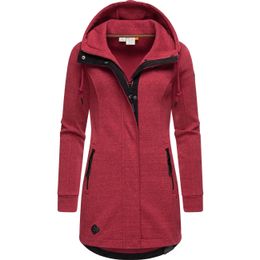 Sweatjacke Ragwear "Sweatjacke Letty Intl.", Damen, Gr. XL, pink (raspberry24), Obermaterial: 54% Polyester PES. 41% Baumwolle CO. 5% Viskose CV. Futter: 54% Polyester PES. 41% Baumwolle CO. 5% Viskose CV., Sweatjacken Sweatjacke