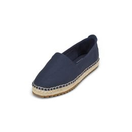 Marc O'Polo Espadrille MARC O'POLO "aus hochwertigem Canvas", Damen, Gr. 37, blau (m890), Obermaterial: 100% Baumwolle, unifarben, Schuhe Espadrille