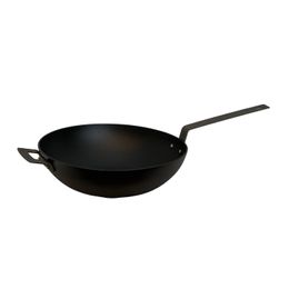 Wok RONNEBY BRUK "Ultra Light Professional Wok-Pfanne, &Oslash; 32 cm, mit Schmiedeeisengriffen", schwarz, B:32cm H:14,5cm L:60cm, Pfannen, Wok