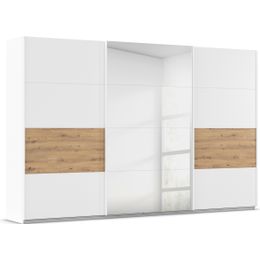 Schwebet&uuml;renschrank Rauch "Kleiderschrank Schrank Garderobe Ankleide Schlafzimmerschrank CORTONA", wei&szlig; (alpinwei&szlig;, eiche artisan), B:360cm H:229cm T:62cm, Holzwerkstoff, Schr&auml;nke, Schwebet&uuml;renschrank, inkl. Inneneinteilung, 2 Stoffboxen extra Einlegeb&ouml;den MADE IN GERMANY