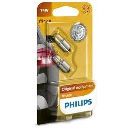Philips T4W (2 Stk.) 12929B2 Gl&uuml;hlampe, Einstiegsleuchte,Gl&uuml;hlampe, Kennzeichenleuchte,Gl&uuml;hlampe, Kofferraumleuchte,Gl&uuml;hlampe, Park-/Positionsleuchte,