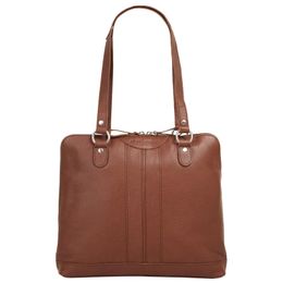 Umh&auml;ngetasche Betty Barclay, Damen, Gr. B/H/T: 35cm x 29cm x 9cm onesize, cognac, Leder, Strukturmuster, Taschen Umh&auml;ngetasche, echt Leder