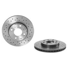 Brembo Bremsscheibe XTRA LINE 09.8635.1X vorne rechts links Gelocht 240mm f&uuml;r VAUXHALL OPEL 569021 95526649 9195985