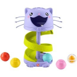 Kugelbahn Fisher-Price "Pets Perrr-fekter Ballturm", bunt, Kugelbahnen, BabyB:23,2cm H:27,7cm T:16cm, Kunststoff, Kugelbahn, B:23,2cm H:27,7cm T:16cm