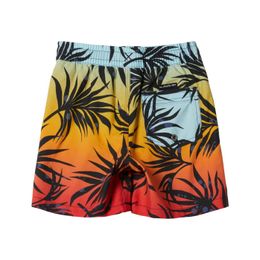 Badeshorts Quiksilver "Everyday Mix Volley", Jungen, Gr. 3(91-100cm), Normalgr&ouml;&szlig;en, rot (high risk rot), Obermaterial:100% Microfaser;, Badehosen Badeshorts