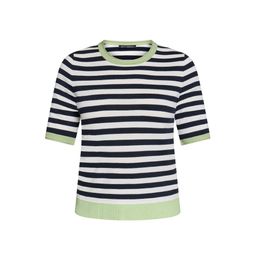 Betty Barclay Basic-Pullover kurzarm in Patch Dark Blue/Green | Gr.: 36