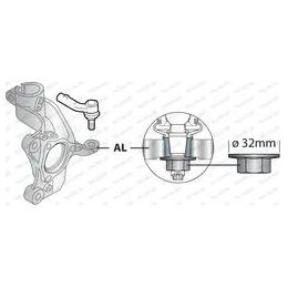 Monroe Spurstangenkopf L29135 f&uuml;r Aluminium-Achsschenkel SKODA VW SEAT CUPRA AUDI 5WA423812D 1K0423812C 1K0423812K