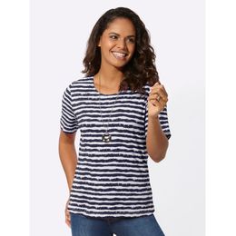WITT WEIDEN Ringelshirt in marine-ecru-geringelt | Gr.: 40