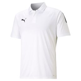 Puma Herren Poloshirt "TEAMLIGA SIDELINE POLO", schwarz-wei&szlig;, Gr. S, unifarben, Interlock, Obermaterial: 100% Polyester, Shirts, gerade Passform,
