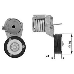 GATES Spannrolle, Keilrippenriemen DriveAlign&reg; T38282 Riemenspanner, 70mm f&uuml;r SKODA VW SEAT AUDI 032145299A