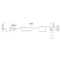 ATE Bremsschlauch 24.5131-0415.3 hinten rechts links f&uuml;r MERCEDES-BENZ VAG A9064280335 9064280335 2E0611707B