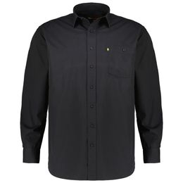 Herren Gro&szlig;e Gr&ouml;&szlig;en | Kamro Freizeithemd aus Baumwolle Farbe schwarz Gr&ouml;&szlig;e: 4XL