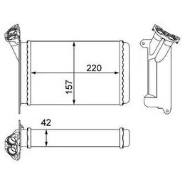 Mahle W&auml;rmetauscher, Innenraumheizung ah95000s f&uuml;r BMW