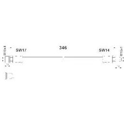 ATE Bremsschlauch 24.5101-0346.3 vorne rechts links f&uuml;r MERCEDES-BENZ 1294280035 1234280635 A1234280635