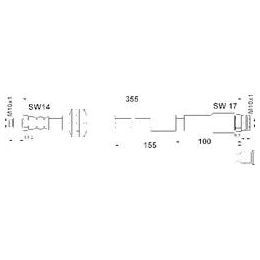 ATE Bremsschlauch 24.5112-0356.3 vorne rechts links f&uuml;r FIAT FORD 1563598 9S51-2078-AA 51800680