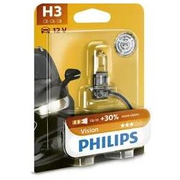 Philips H3 Vision 55W (1 Stk.) 12336PRB1 Gl&uuml;hlampe, Fernscheinwerfer,Gl&uuml;hlampe, Hauptscheinwerfer,Gl&uuml;hlampe, Nebelscheinwerfer,Gl&uuml;hlampe, Abbiegeschei