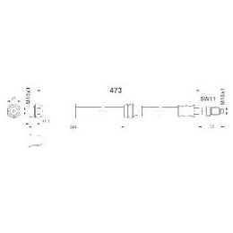 ATE Bremsschlauch 24.5141-0473.3 vorne rechts links f&uuml;r MAZDA FORD D350-43-980B 1201141 2S61-2078-AE