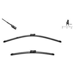 SWF Wischblatt ORIGINAL VISIOFLEX SET 119261 vorne Flachbalkenwischblatt f&uuml;r VW (FAW) POLESTAR AUDI BYD BMW 5K7998002 1408863400 3AB955426