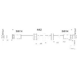 ATE Bremsschlauch 24.5105-0442.3 vorne rechts links f&uuml;r SEAT VAG 1H0611701F 6K0611701 1H0611701