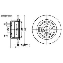 ATE Bremsscheibe 24.0112-0131.1 hinten rechts links voll 286mm f&uuml;r VAUXHALL OPEL 569208 90444513