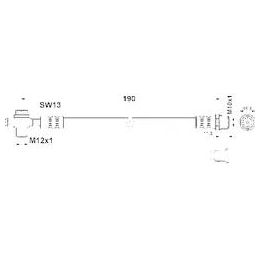 ATE Bremsschlauch 24.5243-0190.3 hinten rechts links f&uuml;r VAG 8E0611775B 8E0611775E 8E0611775J