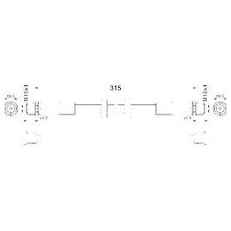 ATE Bremsschlauch 83.7813-0315.3 vorne rechts links f&uuml;r VAG 4F0611707 4F0611707B