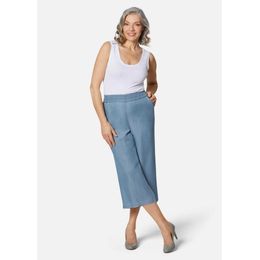 GOLDNER Schlupfhose mit weitem Bein in himmelblau | Gr.: 44