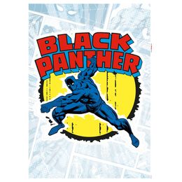 Wandtattoo Komar "Black Panther Comic Classic - Gr&ouml;&szlig;e 50 x 70 cm", bunt (rot, gelb, blau), B:50cm H:70cm, Folie, Wandtattoos, Wandtattoo, selbstklebend, Wandsticker, Kinderzimmer