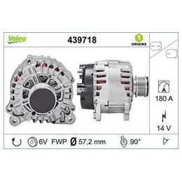 Valeo Generator NEW ORIGINAL PART 439718 14V 180A f&uuml;r SKODA VW SEAT AUDI 3L903023DX 3L903024FX 3L903023BX
