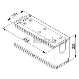 Bosch Starterbatterie T4 12 V, 140 Ah, 800 A 0 092 T40 760 12V 140Ah 800A f&uuml;r IVECO DAF MERCEDES-BENZ MAN VOLVO 0025412301 A000982400826 0025412101