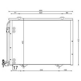 Mahle Kondensator, Klimaanlage ac211001s f&uuml;r MERCEDES-BENZ CHRYSLER
