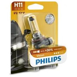 Philips H11 Vision 55W (1 Stk.) 12362PRB1 Gl&uuml;hlampe, Fernscheinwerfer,Gl&uuml;hlampe, Hauptscheinwerfer,Gl&uuml;hlampe, Nebelscheinwerfer,Gl&uuml;hlampe, Abbiegesche