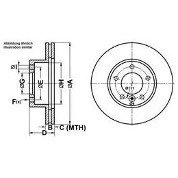 ATE Bremsscheibe 24.0123-0108.1 vorne rechts links bel&uuml;ftet 295mm f&uuml;r DAIMLER JAGUAR JLM1305