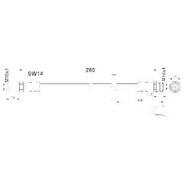 ATE Bremsschlauch 24.5148-0280.3 hinten rechts links f&uuml;r FORD 1444731 1S71-2282-AB 1S71-2282-AE