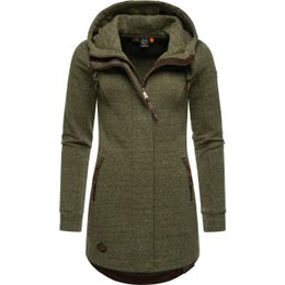 Sweatjacke Ragwear "Sweatjacke Letty Intl.", Damen, Gr. XXL, gr&uuml;n (olive23), Obermaterial: 54% Polyester PES. 41% Baumwolle CO. 5% Viskose CV. Futter: 54% Polyester PES. 41% Baumwolle CO. 5% Viskose CV., Sweatjacken Sweatjacke