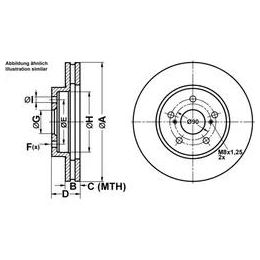 ATE Bremsscheibe 24.0128-0190.1 vorne rechts links bel&uuml;ftet 296mm f&uuml;r TOYOTA 43512-28181 43512-33100 43512-28180