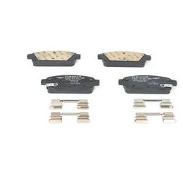 Bosch Bremsbelagsatz, Scheibenbremse 0 986 494 666 hinten rechts links mit Zubeh&ouml;r f&uuml;r HOLDEN VAUXHALL SAAB OPEL CHEVROLET 13417473 542040 542039