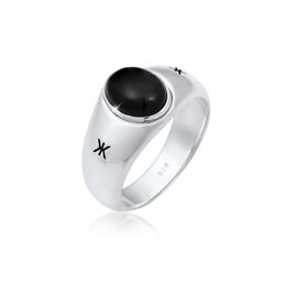 Kuzzoi Ring 925 Sterling Silber Siegelring in Silber | Gr.: 60