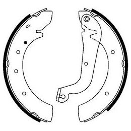 ATE Bremsbackensatz 03.0137-0269.2 hinten rechts links mit Hebel f&uuml;r PEUGEOT FIAT CITRO&Euml;N NISSAN 9943935 424159 9946561