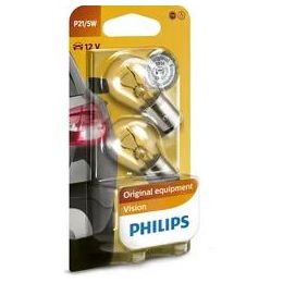 Philips P21/5W (2 Stk.) 12499B2 Gl&uuml;hlampe, Brems-/Schlusslicht,Gl&uuml;hlampe, R&uuml;ckfahrleuchte,Gl&uuml;hlampe, Nebel-/Schlusslicht,Gl&uuml;hlampe, Park-/Positionsleu