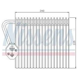 NISSENS Verdampfer, Klimaanlage 92167 mit Rohrleitung f&uuml;r RENAULT 7701207874