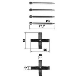 ATE Zubeh&ouml;rsatz, Scheibenbremsbelag 13.0460-0246.2 hinten rechts links f&uuml;r VAUXHALL OPEL 1605008 9192128