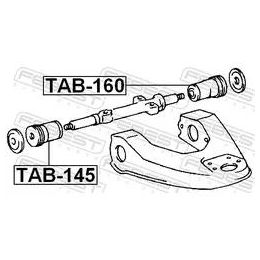 FEBEST Lagerung, Lenker TAB-160 vorne rechts links f&uuml;r TOYOTA 48067-29215-99 48635-26080 48635-35010