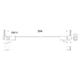 ATE Bremsschlauch 24.5202-0204.3 hinten rechts links f&uuml;r BMW 34321159524