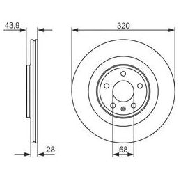 Bosch Bremsscheibe 0 986 479 552 vorne rechts links bel&uuml;ftet 320mm f&uuml;r RENAULT 402060029R 402064155R 402060003R