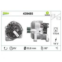 Valeo Generator NEW ORIGINAL PART 439485 14V 170A f&uuml;r BMW 12317792072 12317802929 7799204