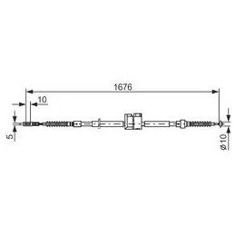 Bosch Seilzug, Feststellbremse 1 987 477 815 f&uuml;r VW AUDI 441609722D