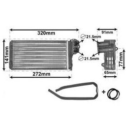 Van Wezel W&auml;rmetauscher, Innenraumheizung 40006199 f&uuml;r PEUGEOT